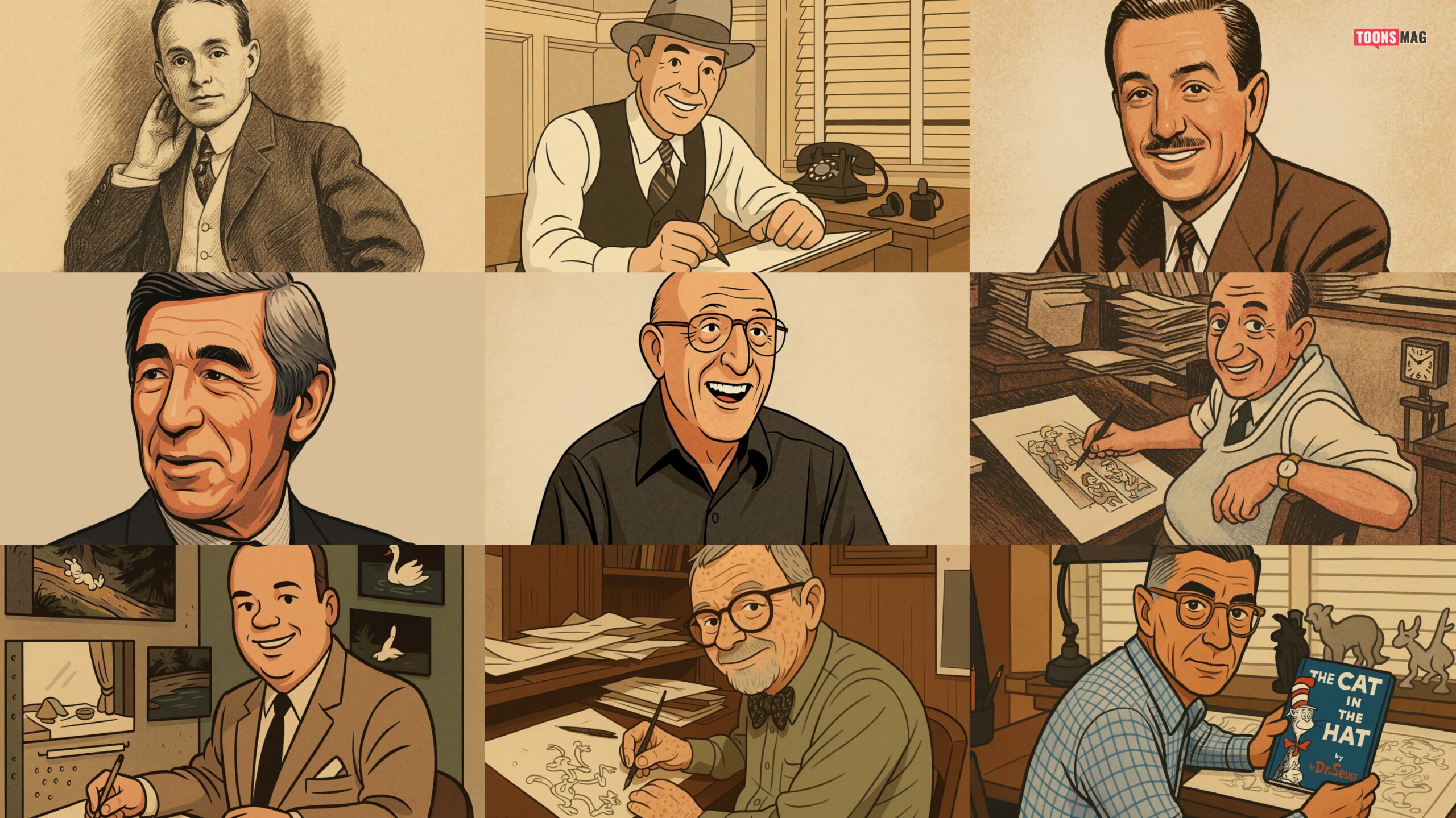 20 Most Iconic Cartoonists Of The Last Century - Toons Mag