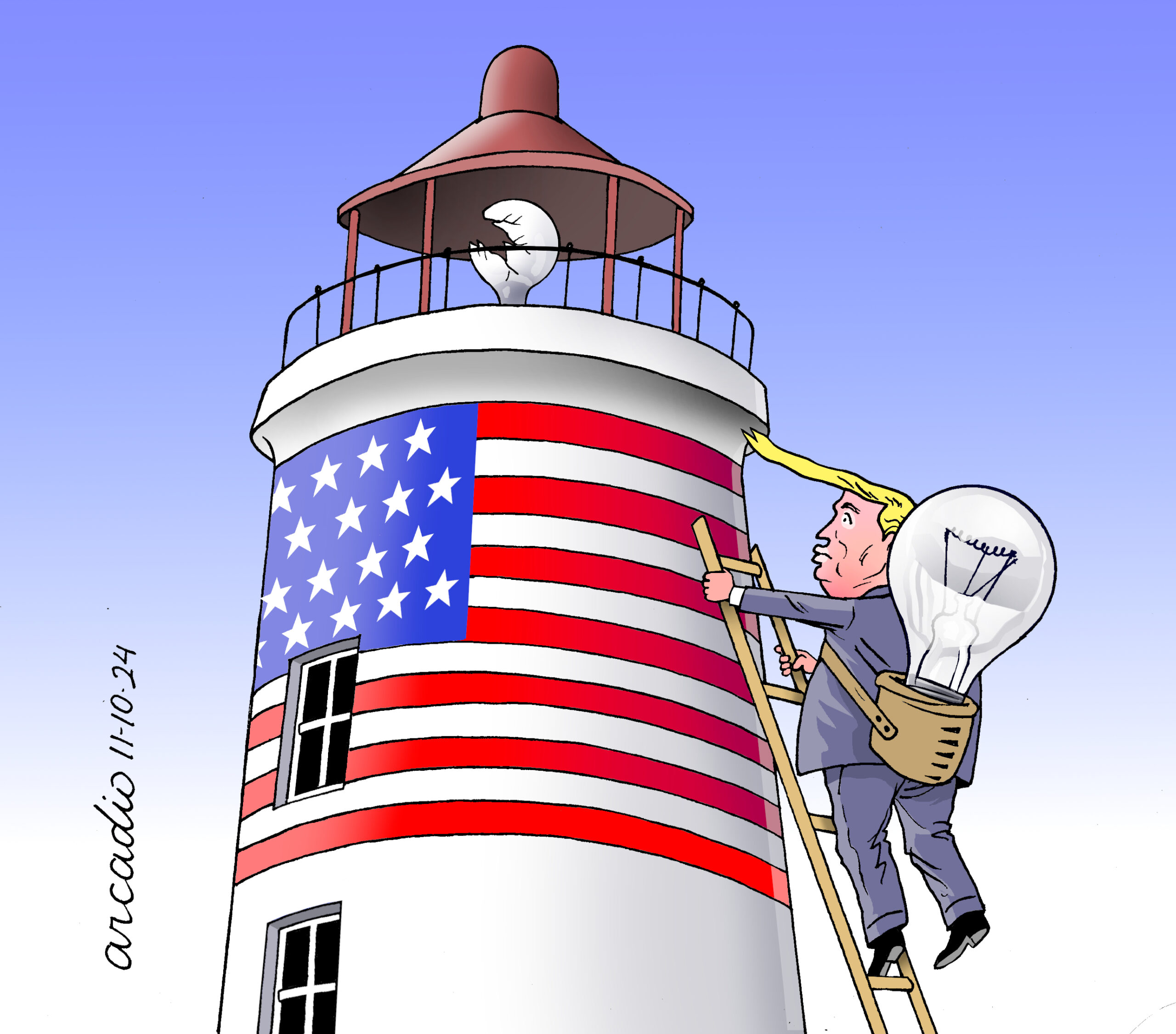 Trump Wants To Change The World - Toons Mag