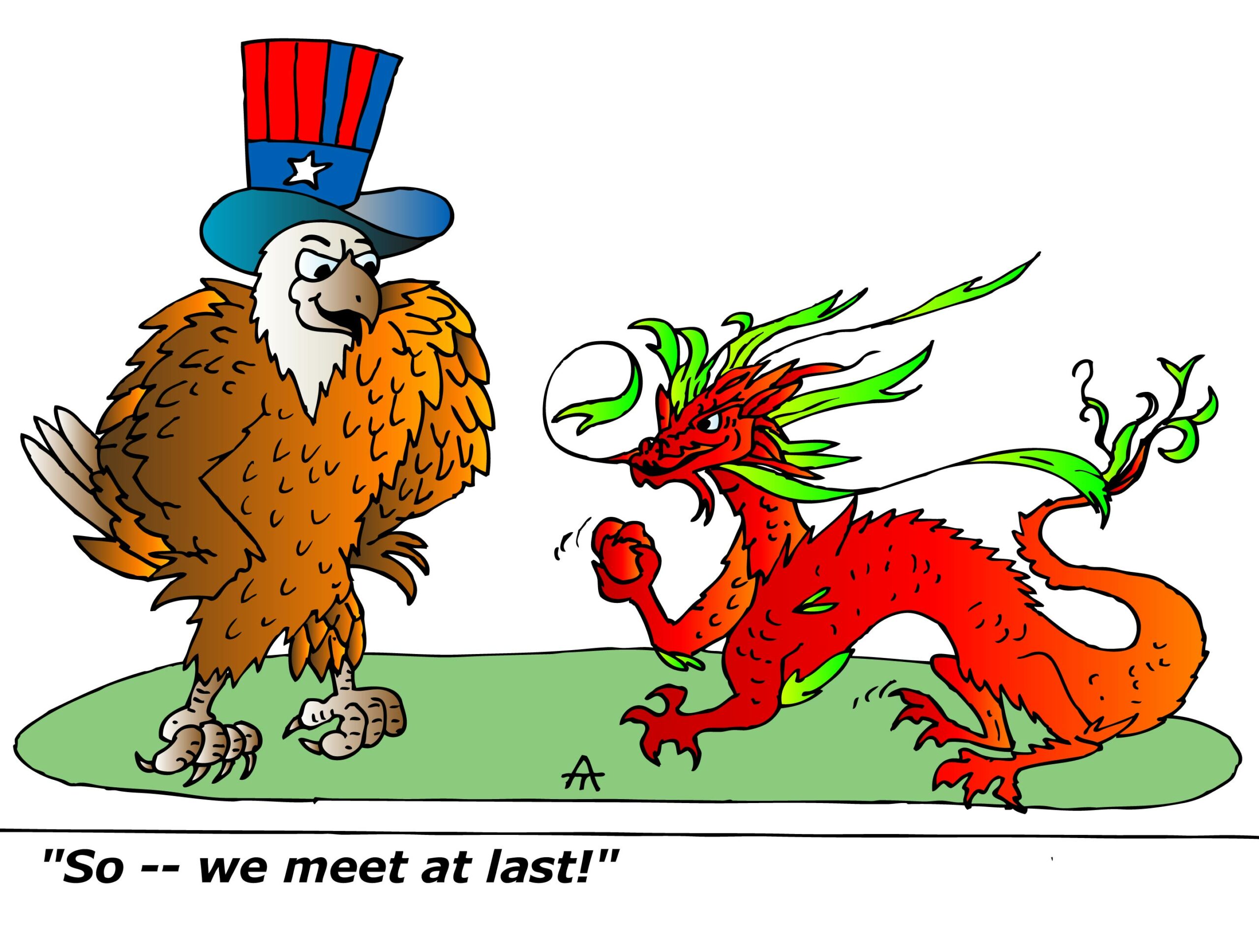 The Eagle And The Dragon: A Standoff Of Superpowers - Toons Mag