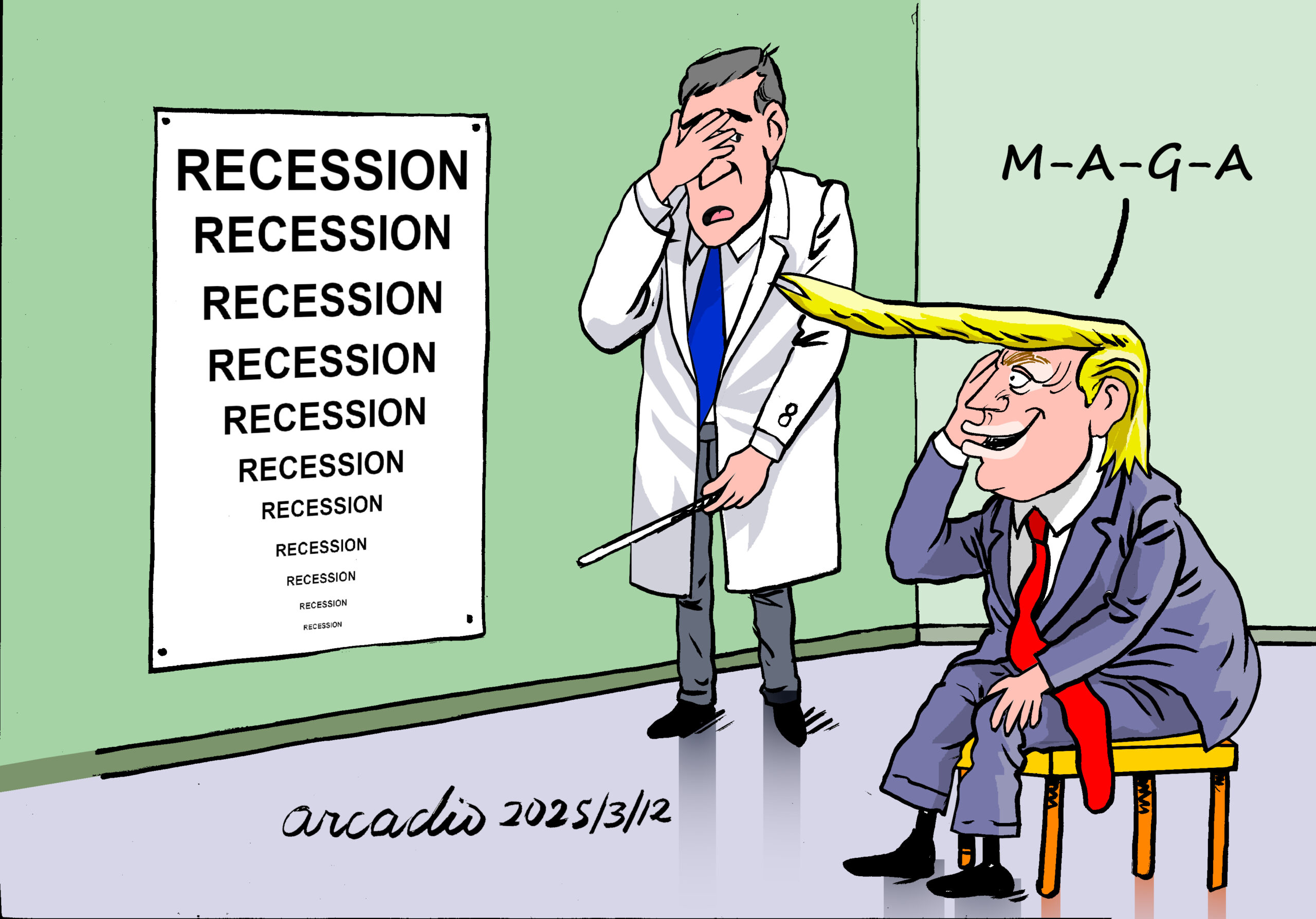 What Trump Reads On The Ophthalmology Chart - Toons Mag