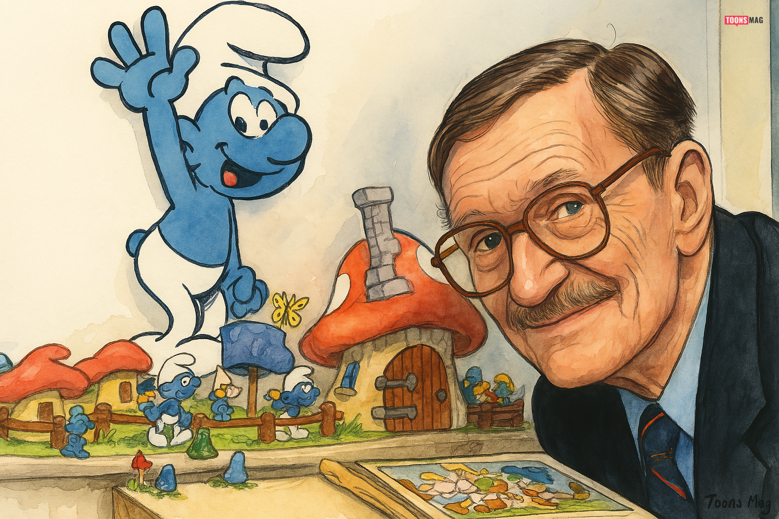 Pierre Culliford Aka. Peyo (1928 –1992), The Legendary Cartoonist Who ...