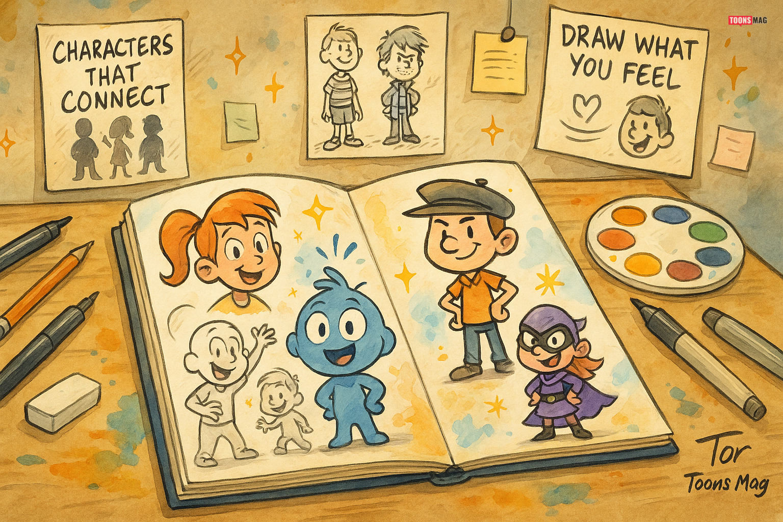 The Secret To Creating Eye-Catching Cartoon Characters - Toons Mag