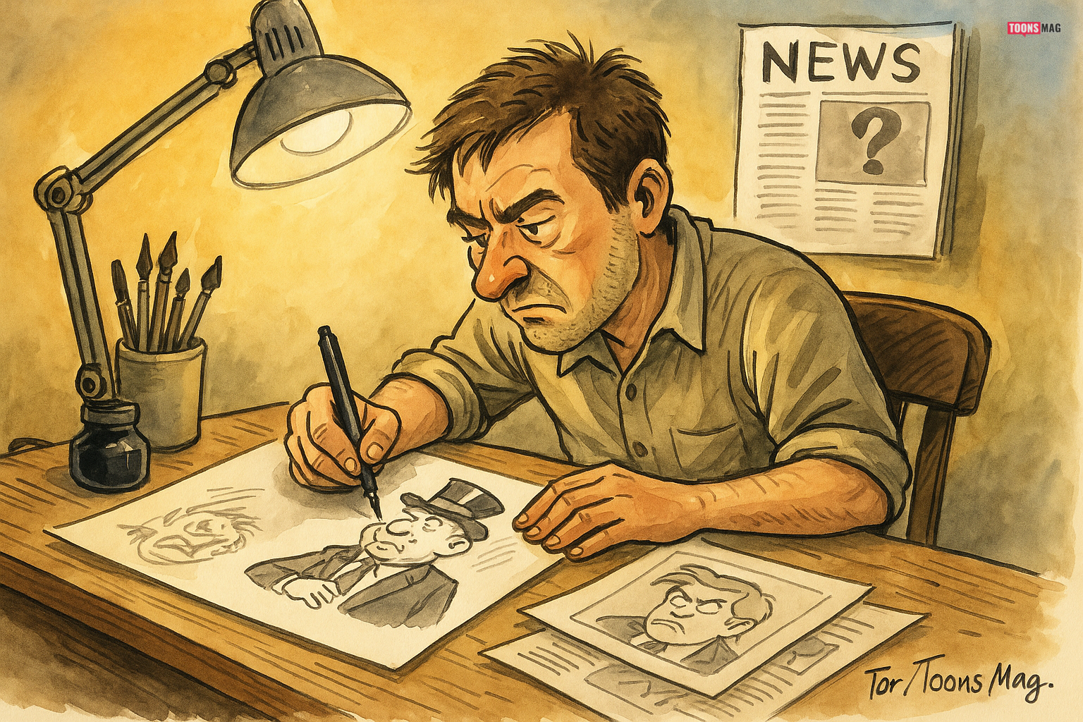 From The Drawing Board To The Front Page: The Editorial Cartoonist's ...