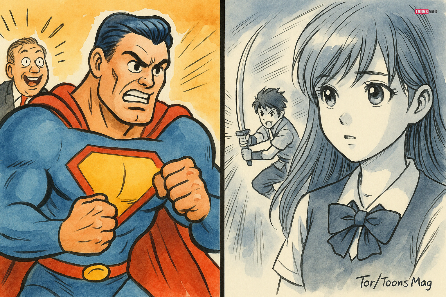 The Difference Between American And Japanese Cartooning Styles: A ...